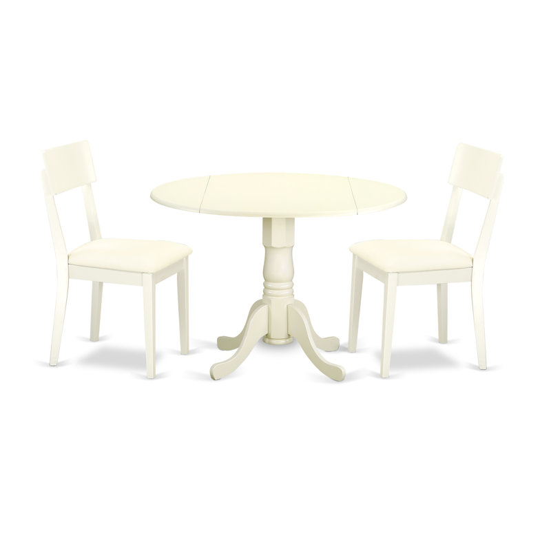 Spruill drop leaf solid wood rubberwood dining table august grove store